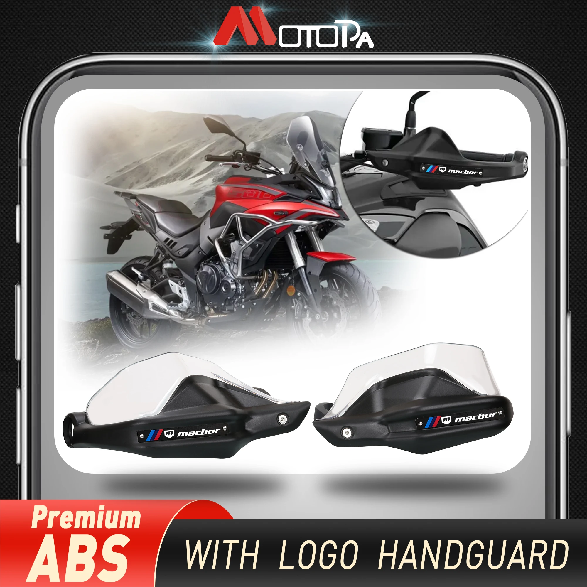 NEW-with-logo-Motorcycle-Modification-Handguard-Hand-Shield-For-Macbor ...