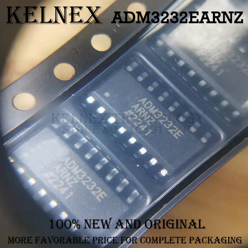 10pcs-ADM3232EARNZ-REEL7-ADM3232EARNZ-SOIC-16-15kVESD-protection-3-3V-RS-232-line-driver ...