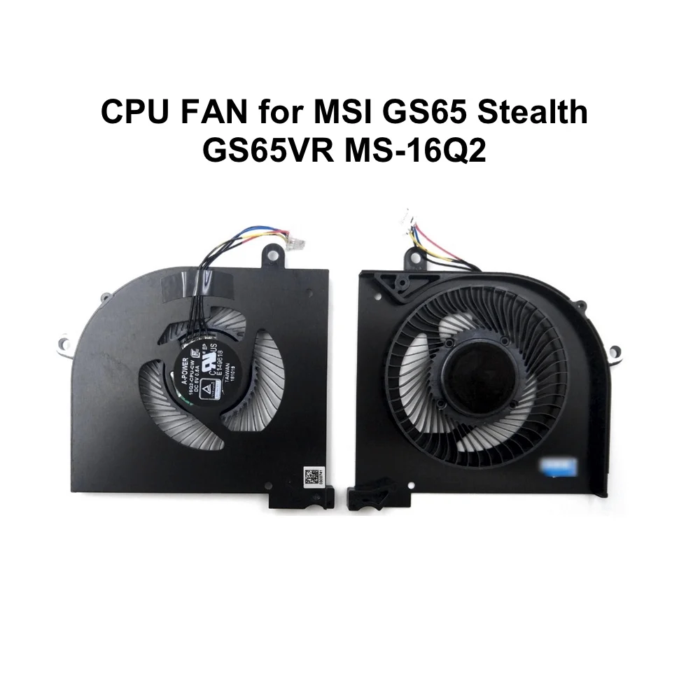 New Pc Fan Cooling Cpu Cooler For Msi Gs65 Stealth Gs65vr Ms-16q2 8se ...