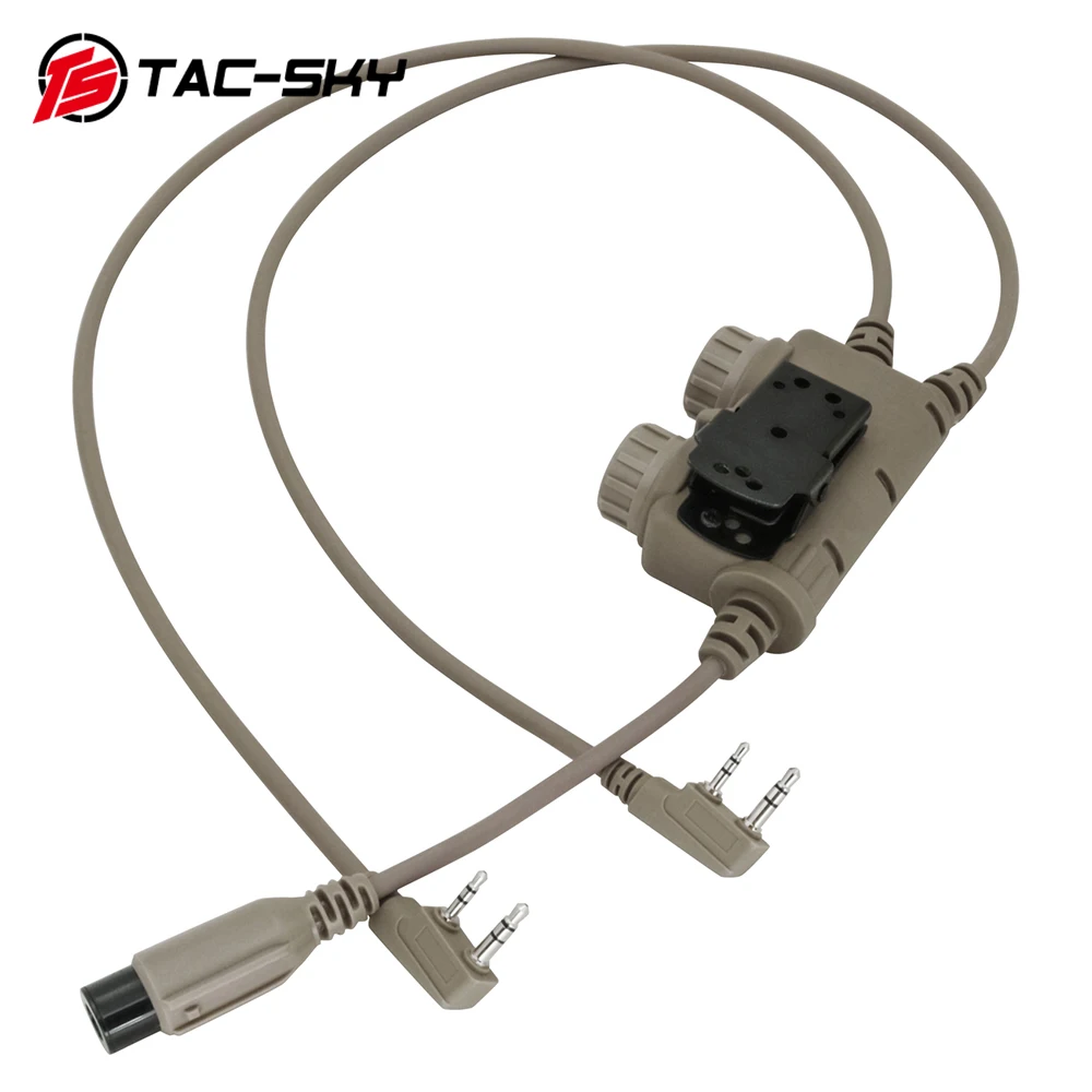 TAC-SKY-Tactical-RAC-Dual-Communication-PTT-Adapter-Compatible-with ...