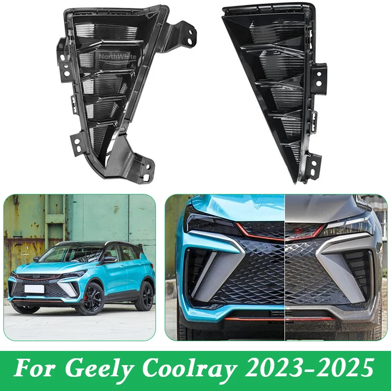 Front Bumper Grille For Geely Coolray 2023-2025 Front Fog Lamp Frame ...
