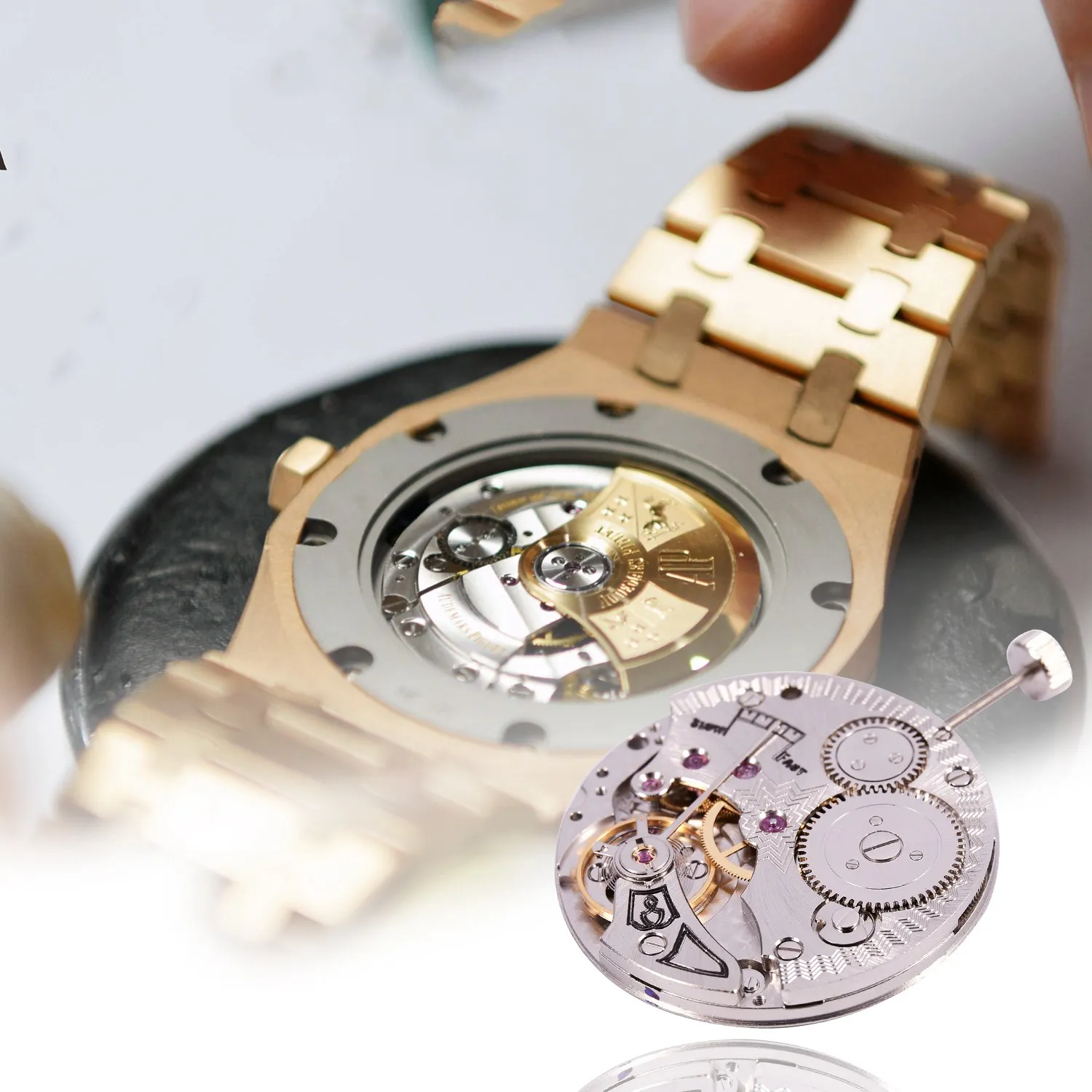6498 Mechanical Winding Metal Watch Movement Watch Accessories ...