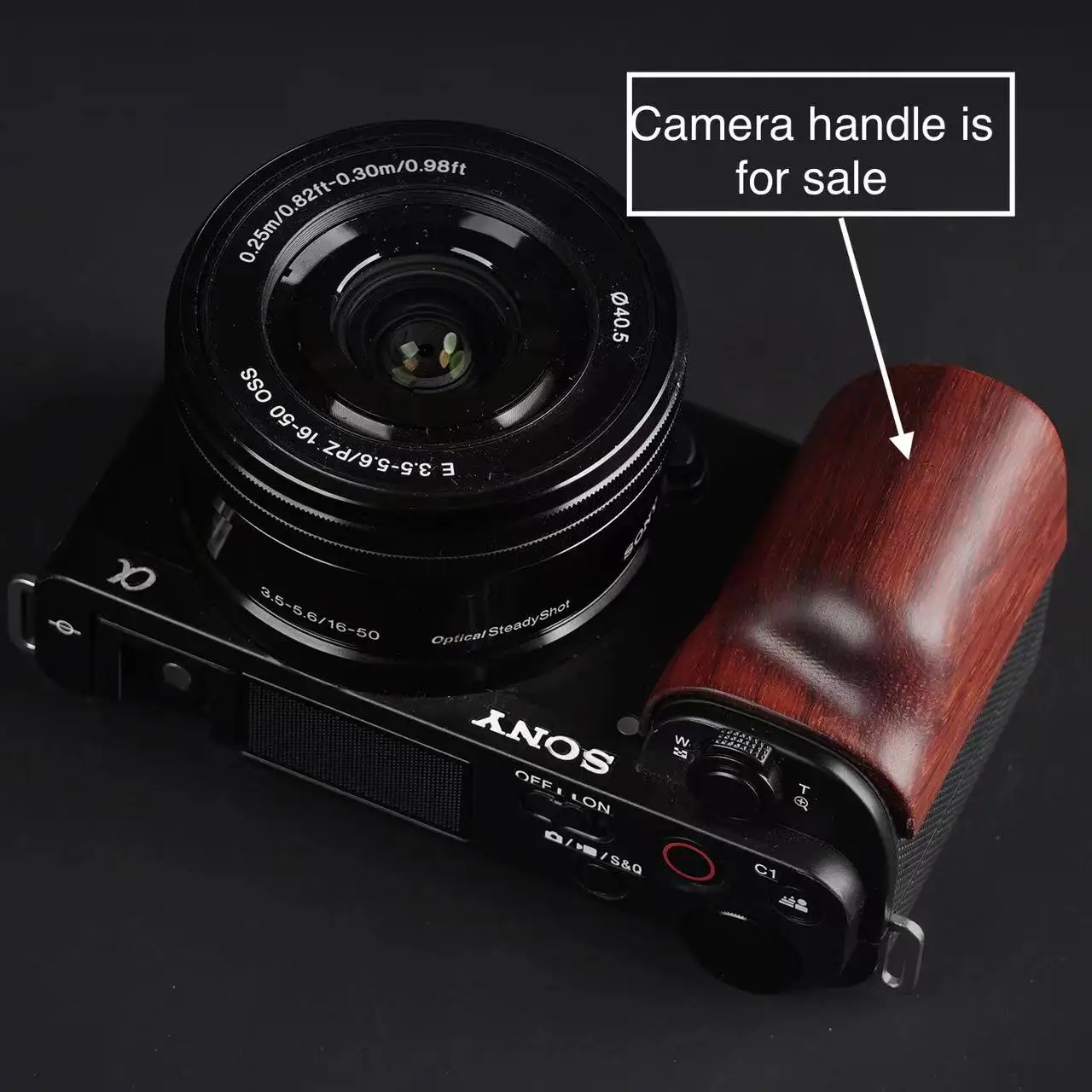Sony-ZVE10-Camera-Solid-Wood-Grip-Ebony-Rosewood-Protective-Grip-ZV-E10 ...