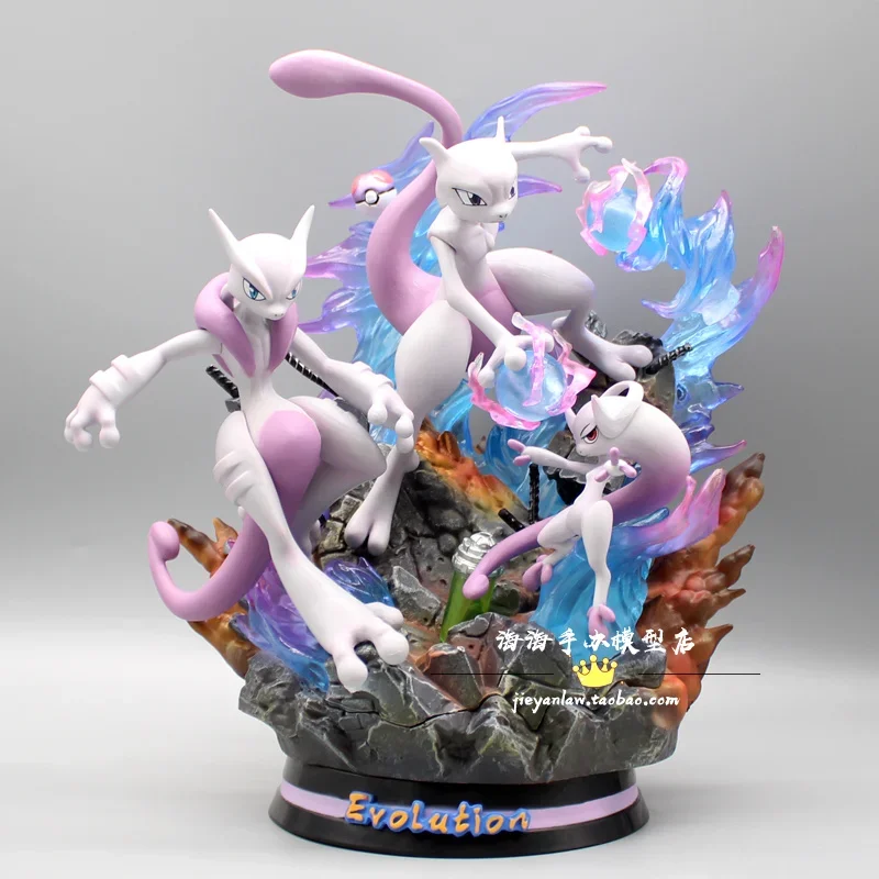 Estatuilla-de-Anime-de-Pok-mon-huevo-Mega-Xy-Mewtwo-Evolution-Group-Gk ...