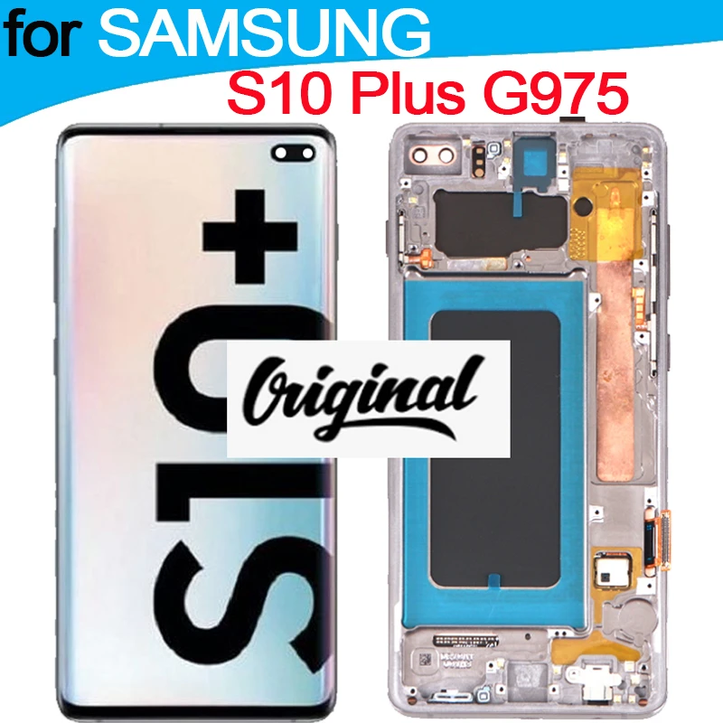6.4'' Original LCD Replacement for SAMSUNG Galaxy S10 Plus Touch Screen ...