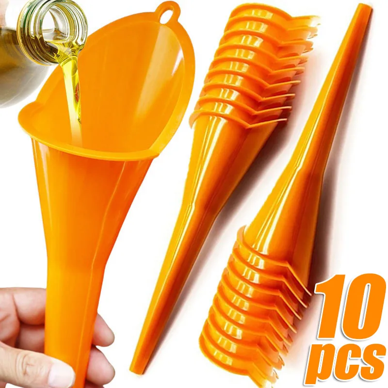Car-Long-Stem-Funnel-Gasoline-Oil-Fuel-Filling-Tools-Anti-splash ...