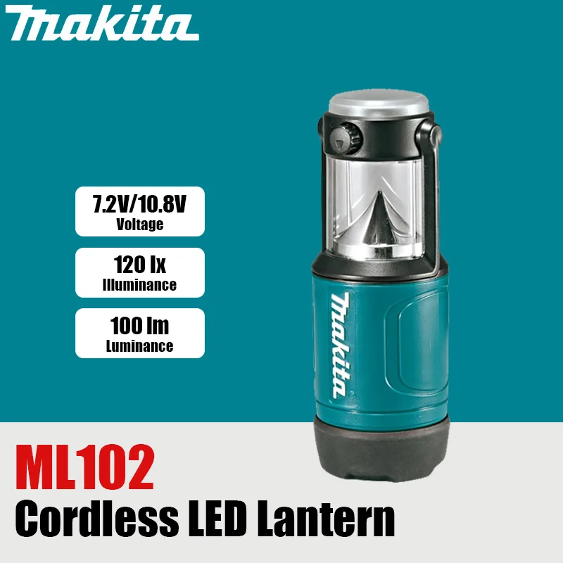 Makita ML102 Cordless LED Lantern/Flashlight 7.2V/10.8V Multipurpose ...