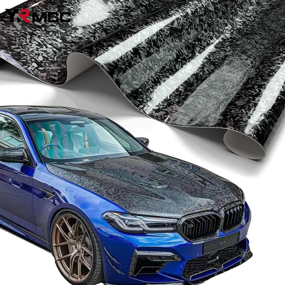 PET Carbon Fiber Film Waterproof Forged Car Stickers Auto Internal ...
