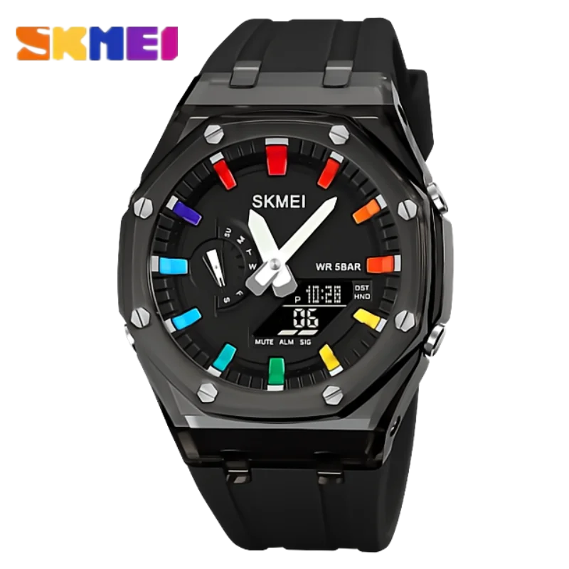 SKMEI 2100 Waterproof Men Watch Countdown Stopwatch Led Light ...