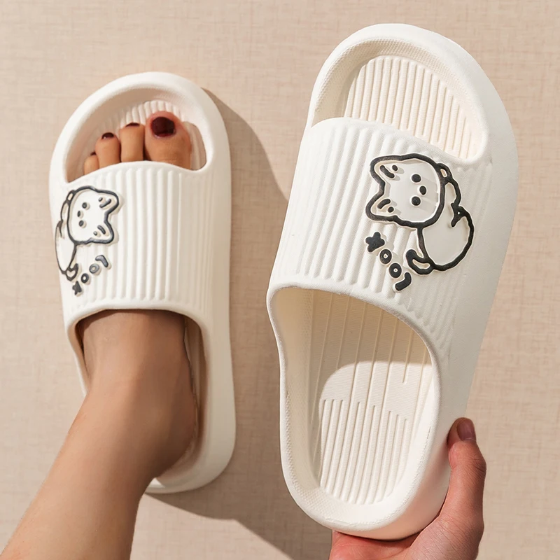Fashion-Cartoon-Animals-Summer-Ladies-Home-Flat-Shoes-Cosy-Couple-Scuff ...