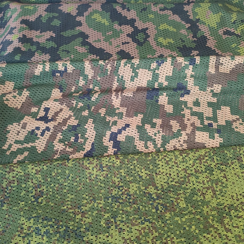 Lightweight Swedish Geometric Camouflage Mesh Fabric Green Ruins Canada ...