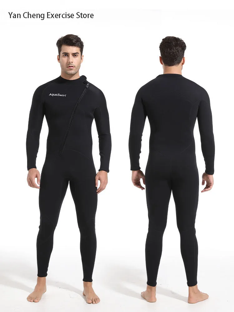 3mm-Men-s-Scuba-Dive-Suit-Neoprene-Swimsuit-Front-Zip-Wetsuit-Keep-Warm ...