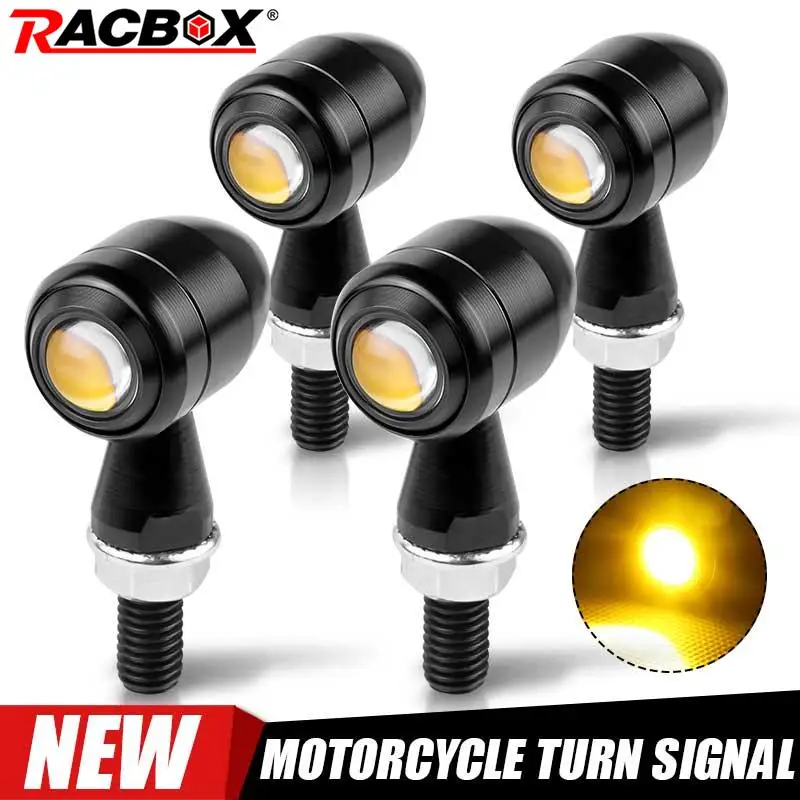 12V-LED-Motorcycle-Turn-Signal-Light-Amber-Blinker-Lamp-Len-Flashing ...