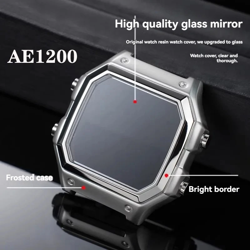 For Casio AE-1200 Case Resin Strap Men's Women's Waterproof Sports ...