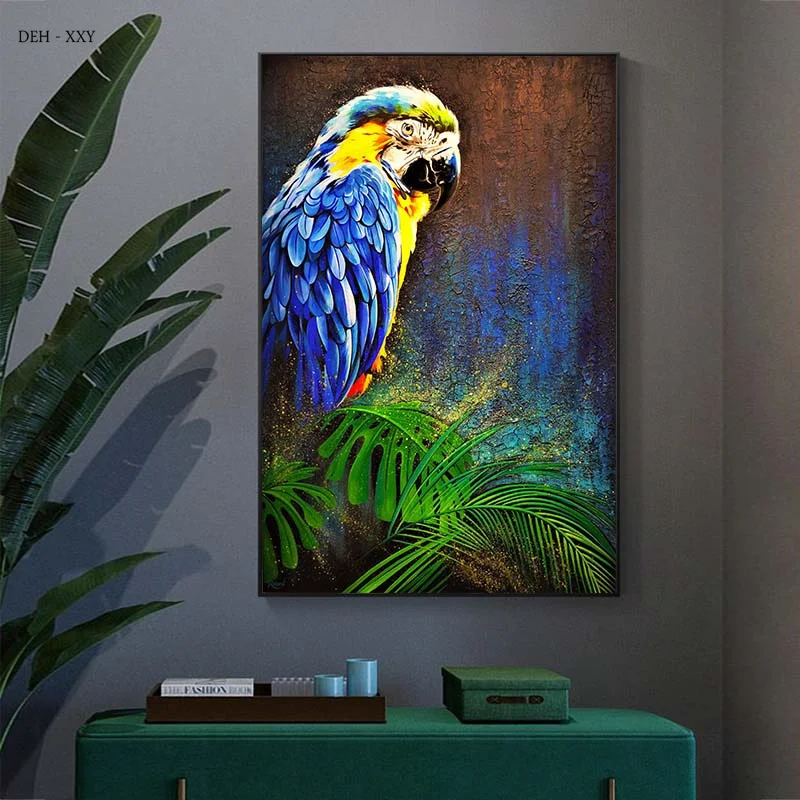Abstract Parrot Painting