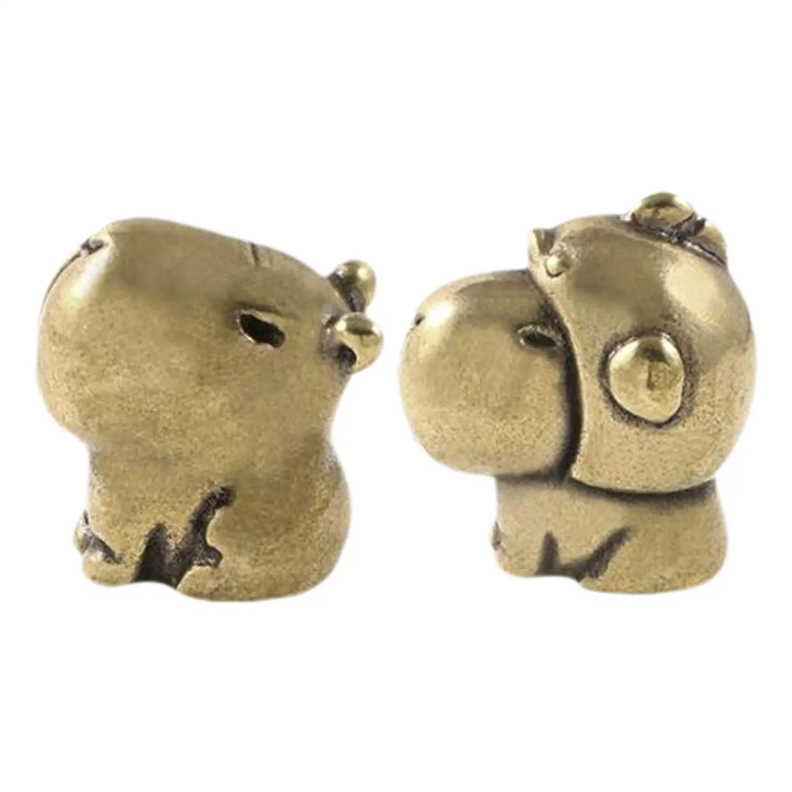 Brass-Capybara-Figurine-Mini-Rustic-Capybara-Metal-Ornament-Capybara ...