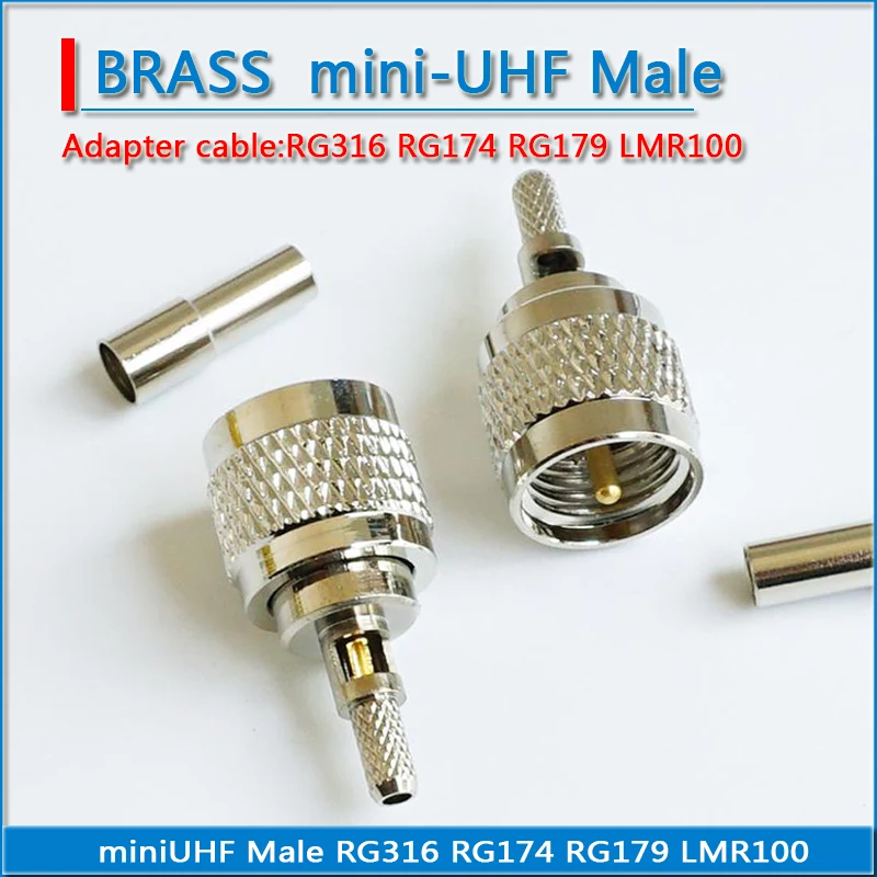 RF-miniUHF-Connector-MINI-UHF-miniUHF-Male-plug-Window-Crimp-For-RG316 ...