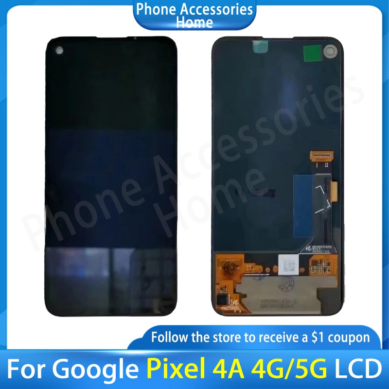 100-Super-AMOLED-Original-For-Google-Pixel-4A-LCD-Display-Screen-Touch ...
