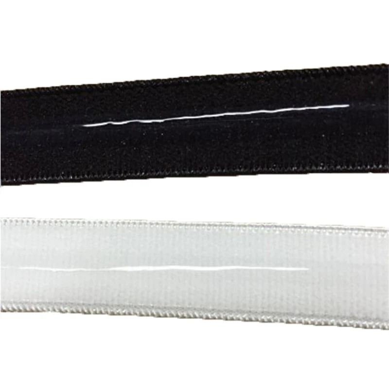 Transparent Silicone Elastic Band 10 20mm Black White Non slip Silicone ...