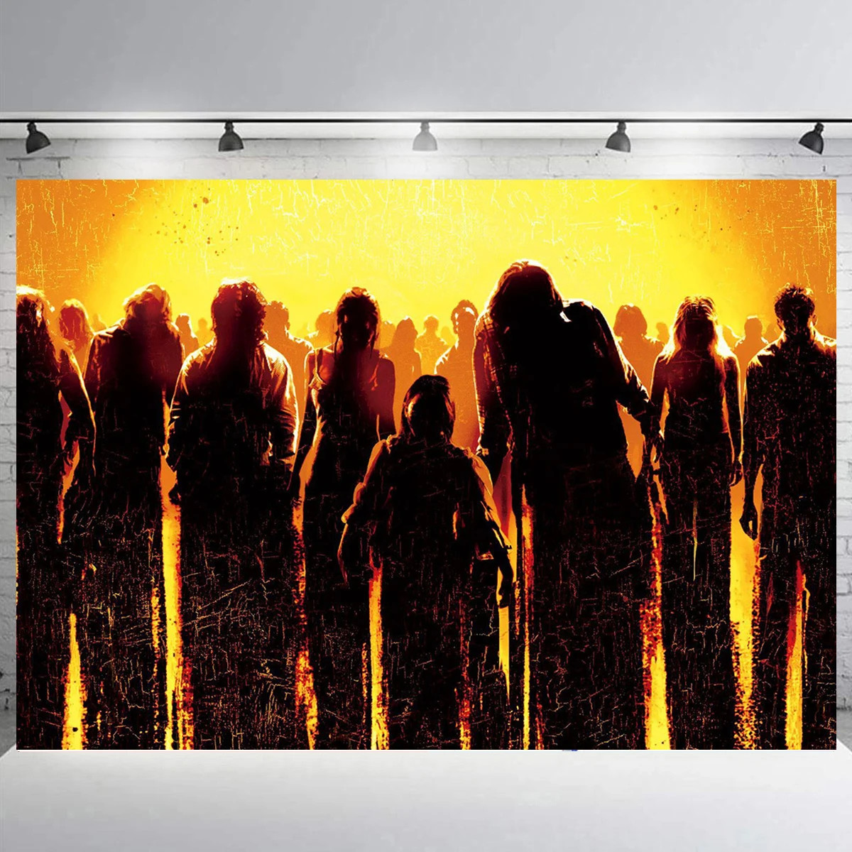 End-Day-Skull-Zombie-Art-Backdrop-Banner-Halloween-Party-Photography ...