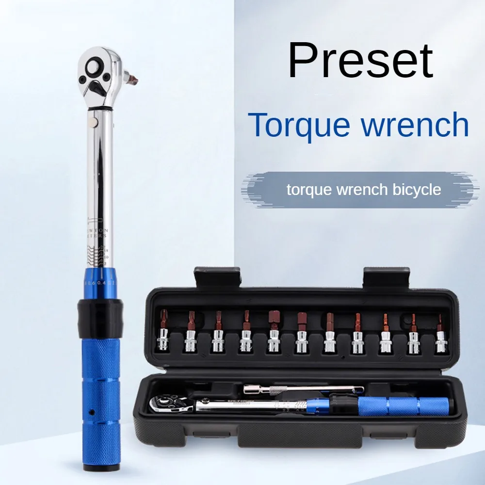 Professional Bicycle Motorcycle Repair Kit Torque Wrench Set 15Pcs 1/4 ...