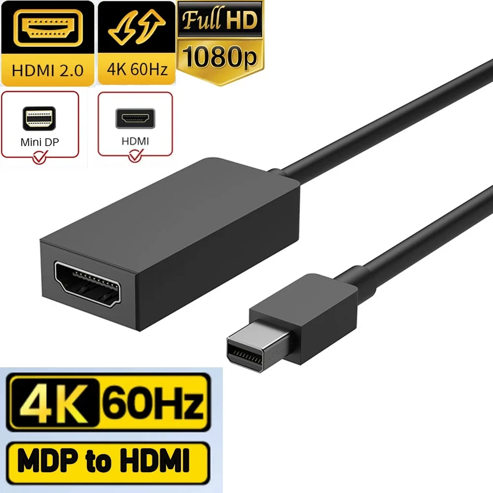 Adaptador-de-Mini-DisplayPort-a-HDMI-2-0-4K-60Hz-Thunderbolt-2-Mini-DP ...