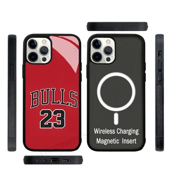 B-Basketball M-Michaell-J-Jordan Phone Case Strong Magnetic For IPhone ...