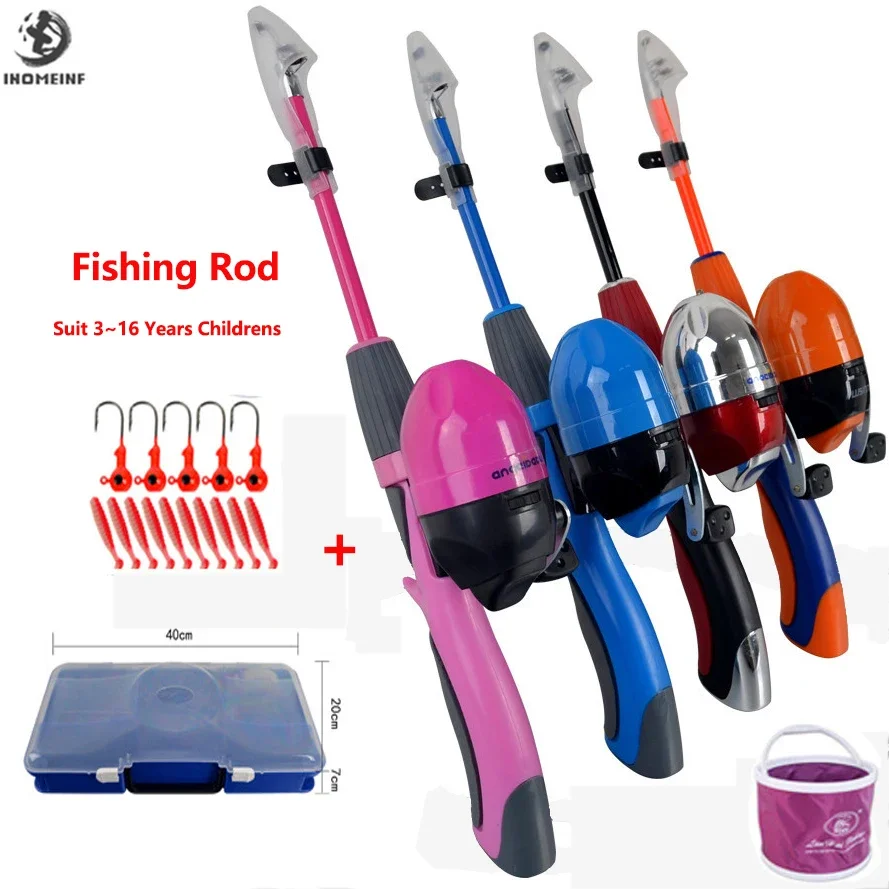 Portable Fishing Rod Suit 3-16 Years Child River Shrimp Carp Fishing ...