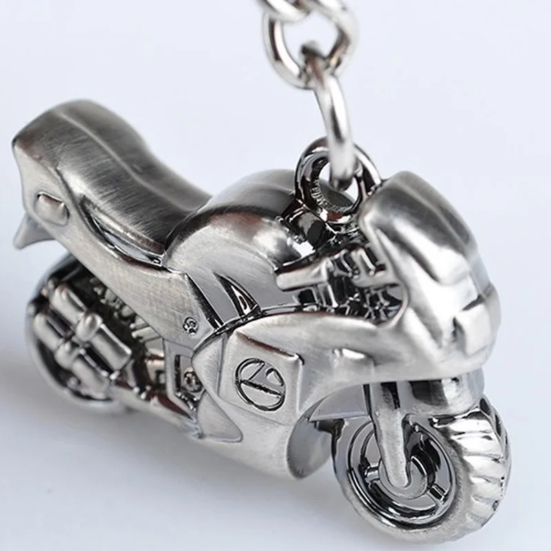 Metal Motorcycle Key Ring Keychain Cute Creative Gift Sports Keyring ...
