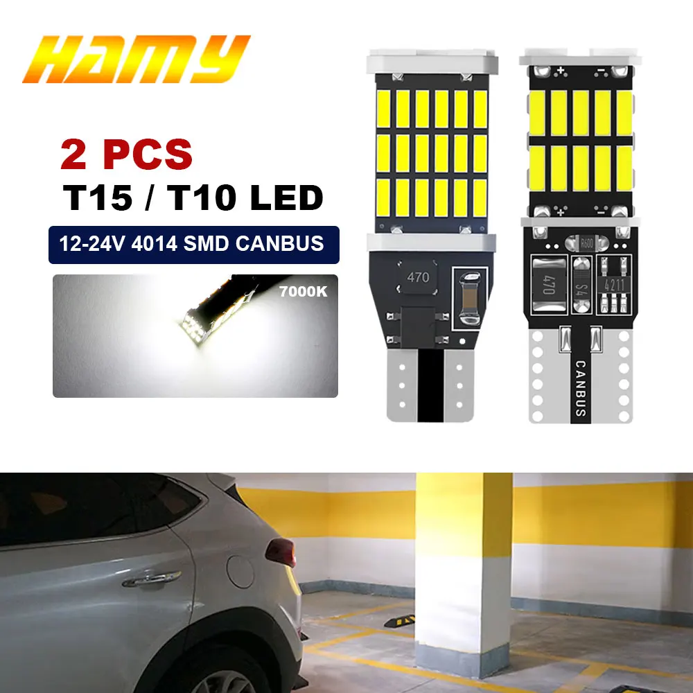 2-PCS-T15-W16W-LED-Bulbs-T10-W5W-LED-Light-Canbus-12V-24V-7000K-White ...