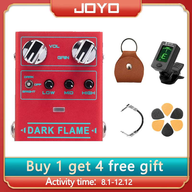 JOYO-R-17-DARK-FLAME-Distortion-Guitar-Pedal-Effect-Metal-High-Gain ...