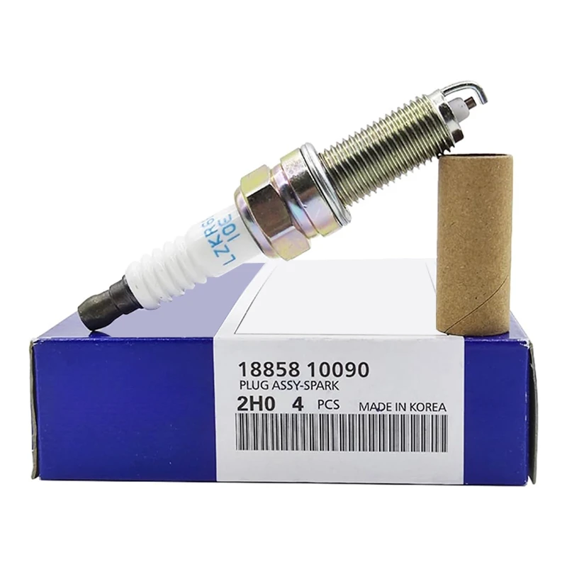 4/6Pcs Normal Spark Plug 18858-10090 For Hyundai Elantra i30 Kia Rio ...