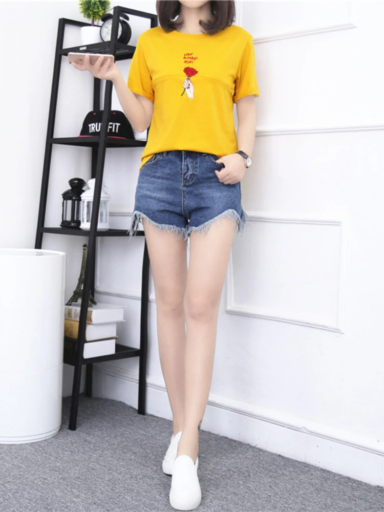 Summer-Short-Sleeve-Lactation-T-shirt-Postpartum-Woman-Floral ...