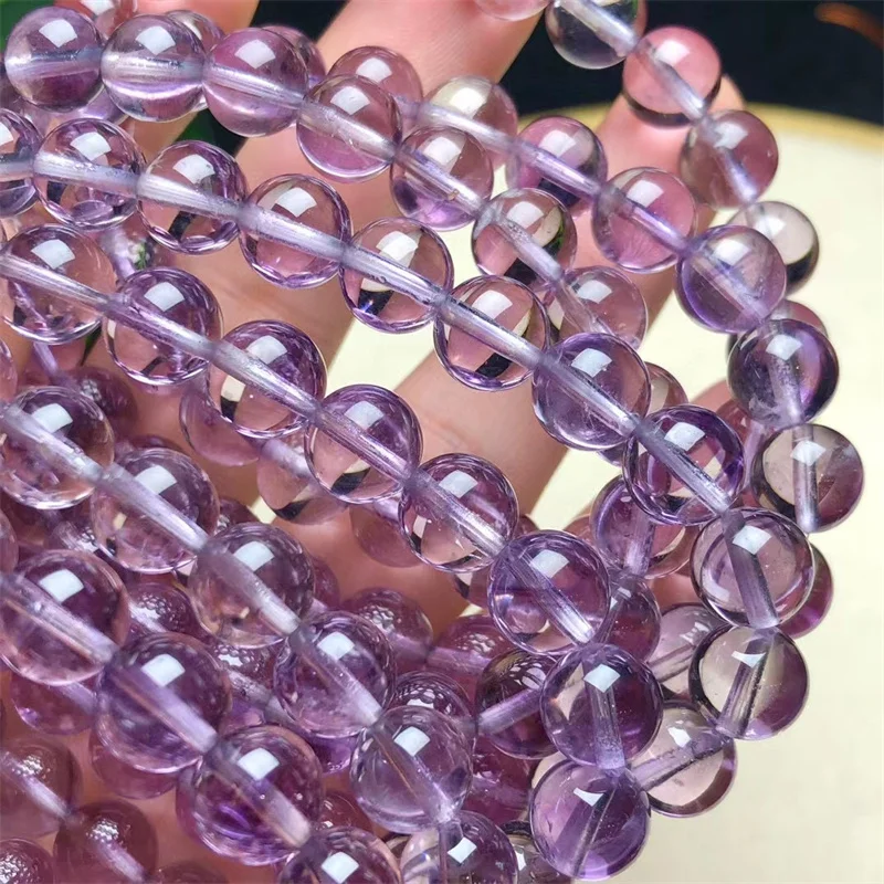Natural-Bolivia-Amethyst-Bracelet-String-Charms-Strand-Exquisite ...