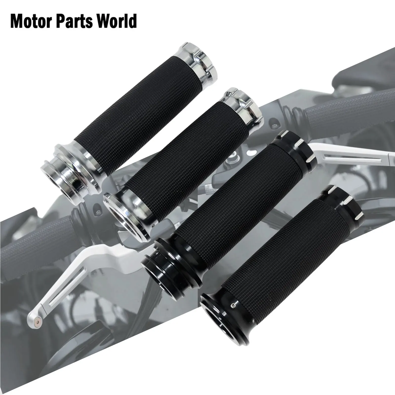 Motorcycle 1''25mm Handlebar Electronic Handle Bar Hand Grips ...