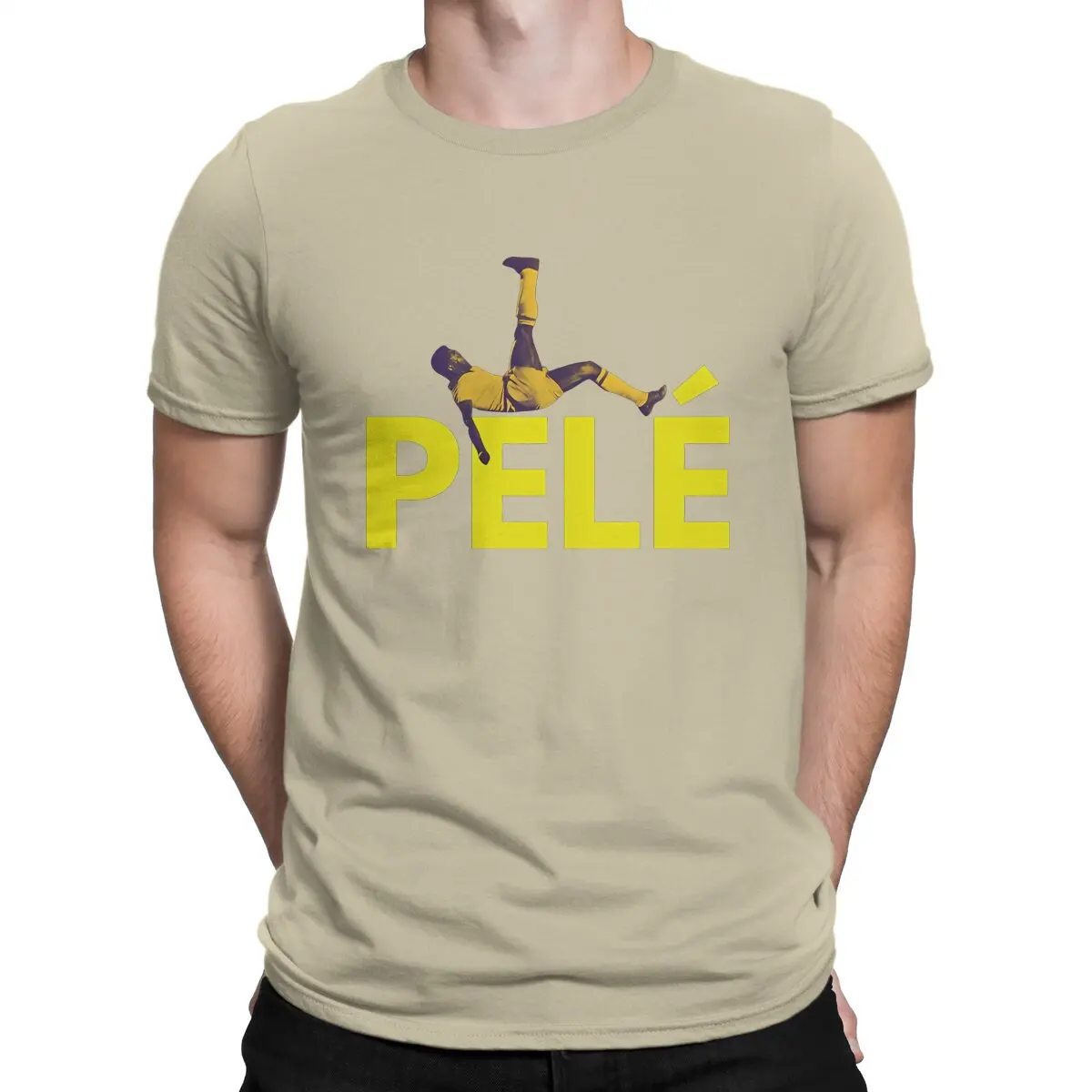 Pele-Newest-TShirt-for-Men-Legend-Rip-Soccer-Brazil-Player-Round-Collar ...