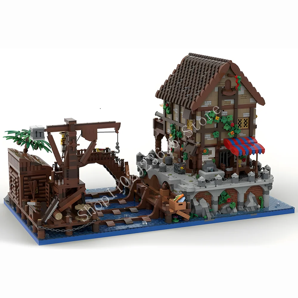 8994PCS-Building-Blocks-Pirate-Shipyard-Set-Town-Street-View ...