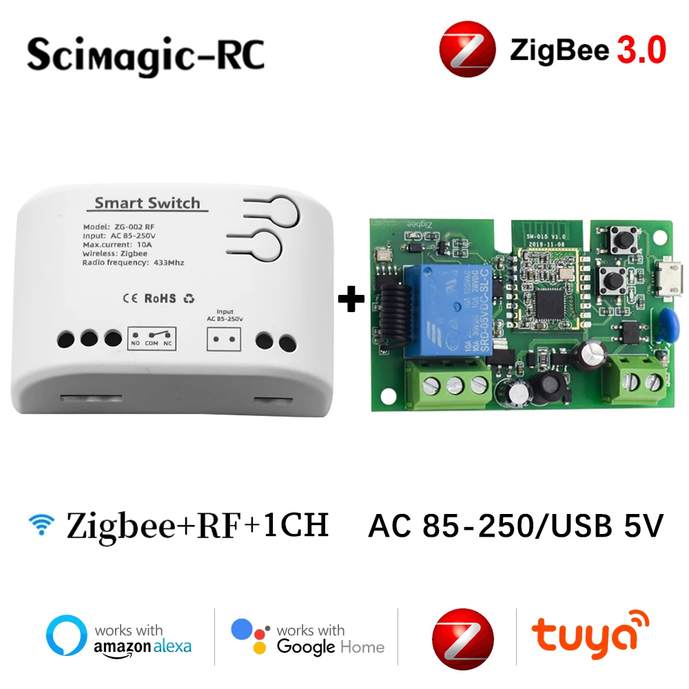 1CH-Smart-Relay-Tuya-Zigbee-Receiver-Module-Switch-AC-DC-12V-24V-85 ...