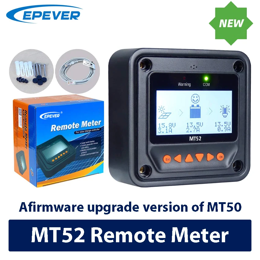 EPEVER-MT52-Remote-Meter-LCD-Display-Controller-Real-Time-Monitor ...