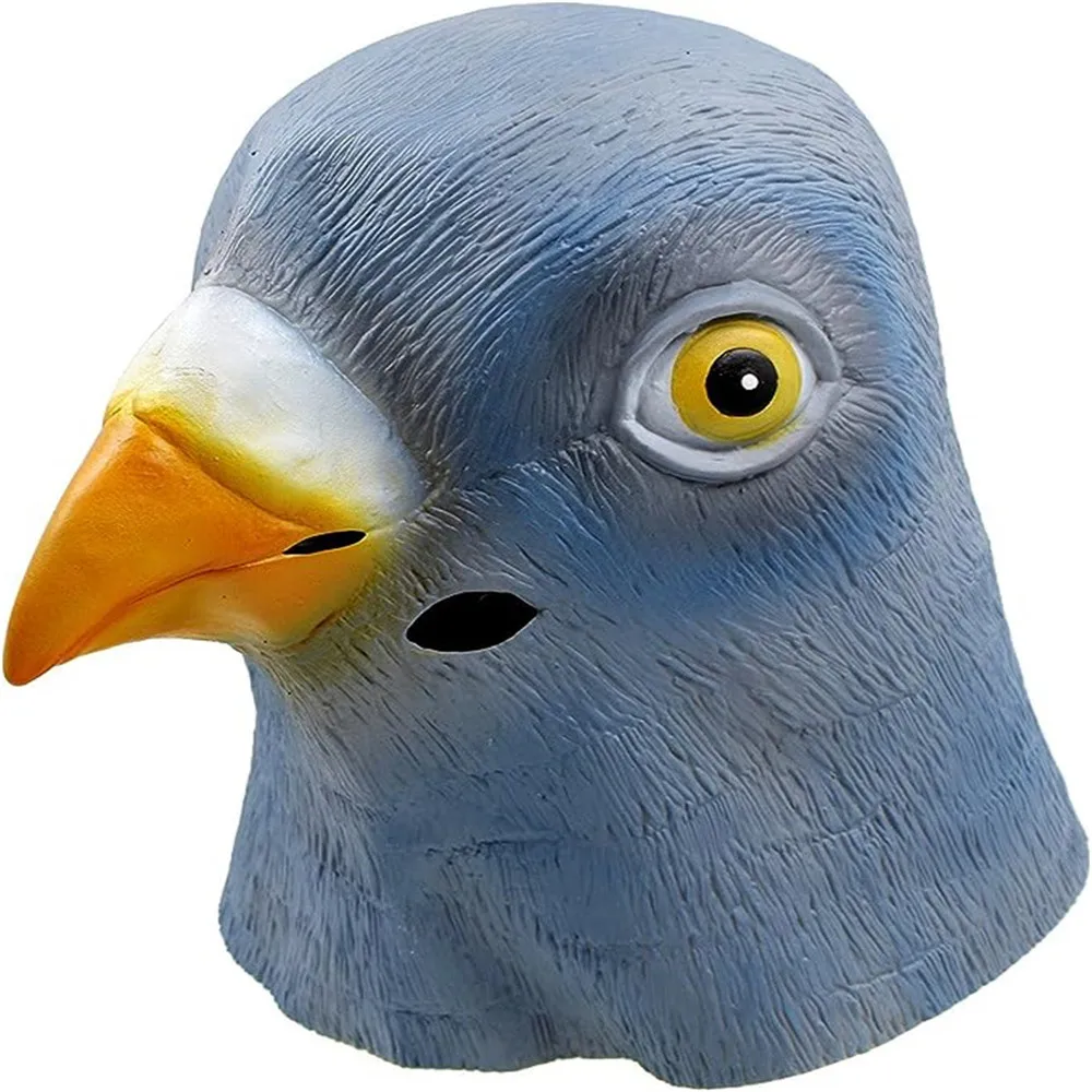 New-Pigeon-Mask-Latex-Bird-Headgear-Halloween-Fancy-Dress-Cosplay ...