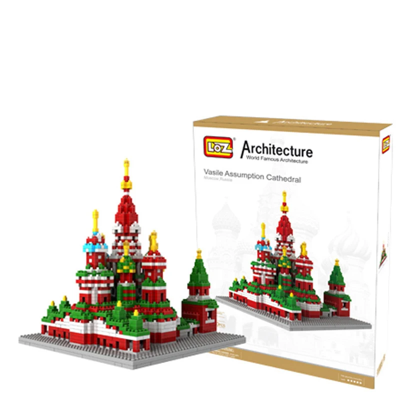 Church-building-Block-model-Piecing-Model-Granule-Castle-block-scene ...