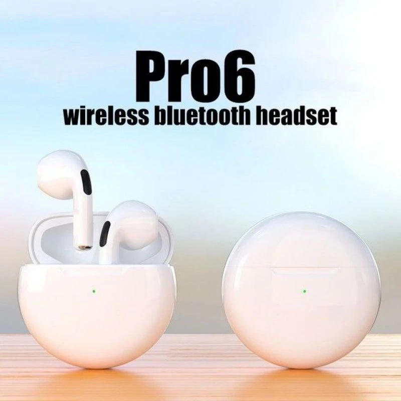Cuffie-Wireless-Air-Pro-6-TWS-con-microfono-Fone-auricolari-Bluetooth ...