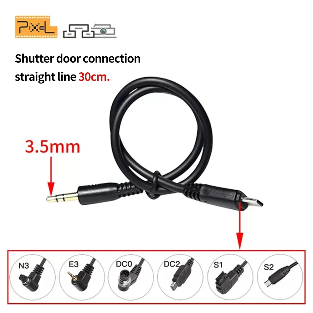 Pixel Shutter Release Remote Control Connecting Dc0 Dc2 N3 E3 S1 S2 Cable For Canon Nikon Sony ...