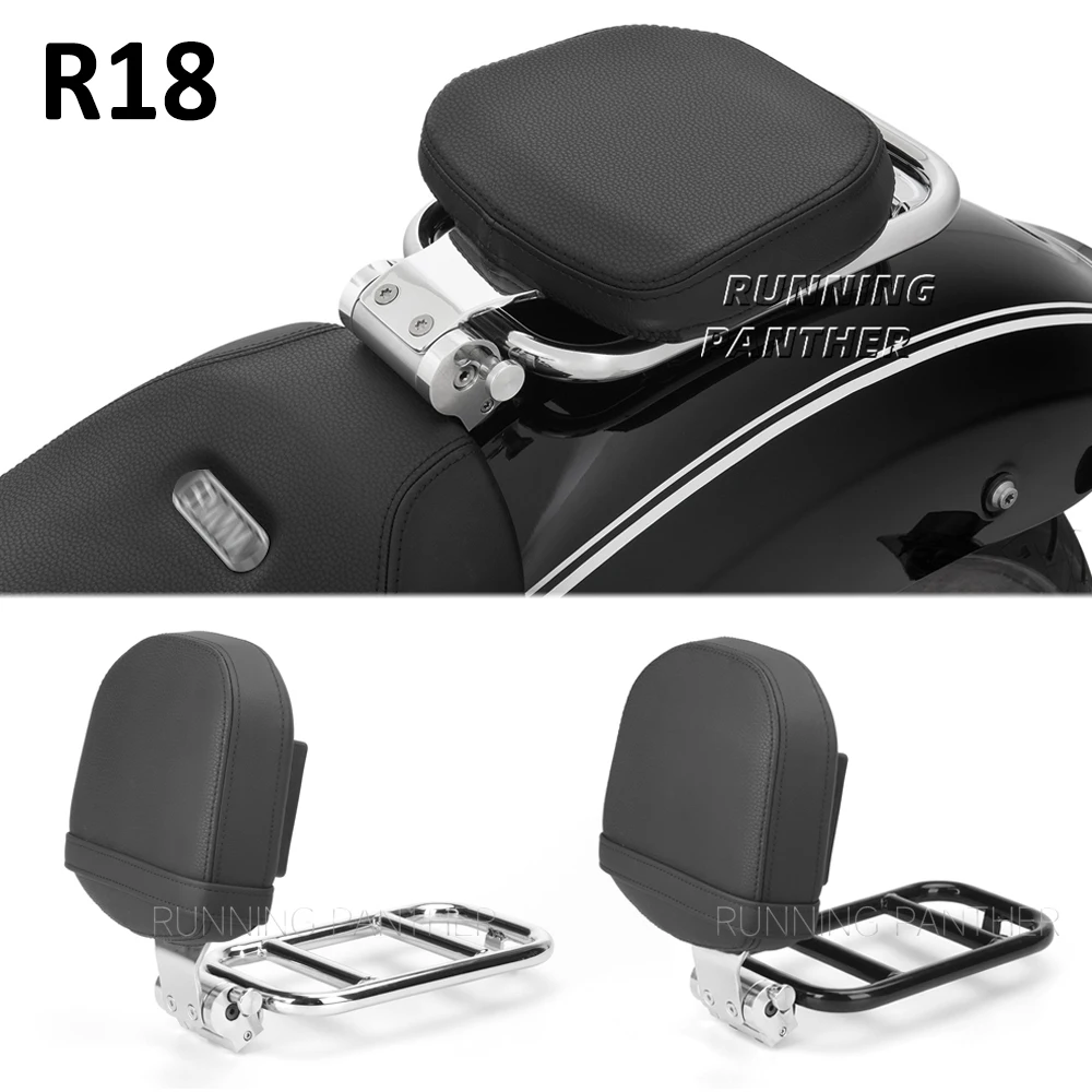 Motorcycle Rear Rider Foldable Backrest Cushion Back Rest Pillion ...