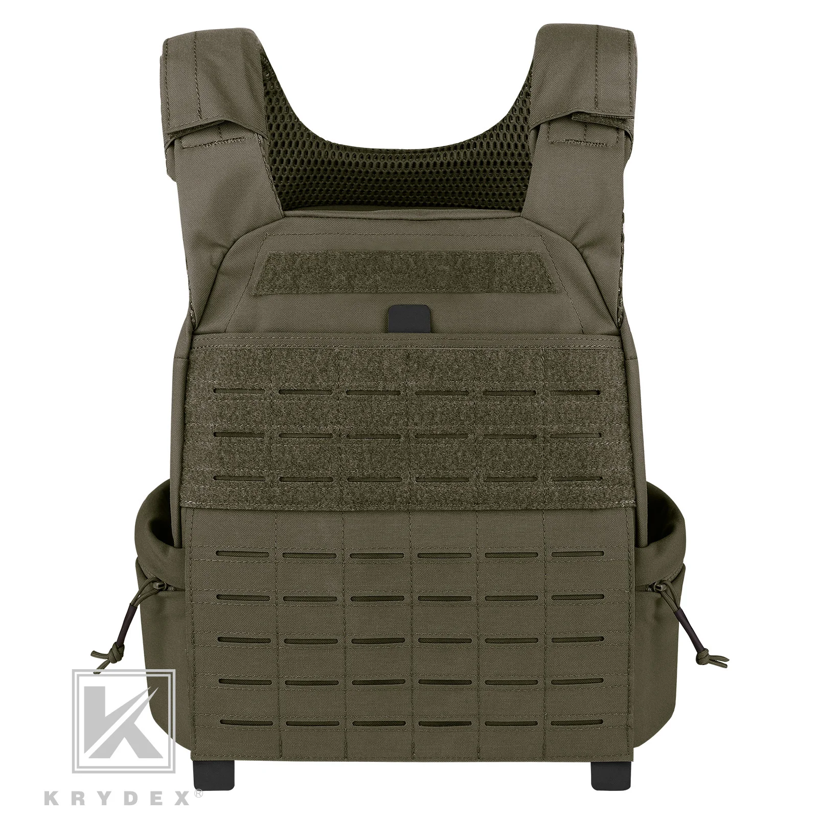 KRYDEX Tactical Strength Training Weight Vest Laser MOLLE Plate Carrier ...