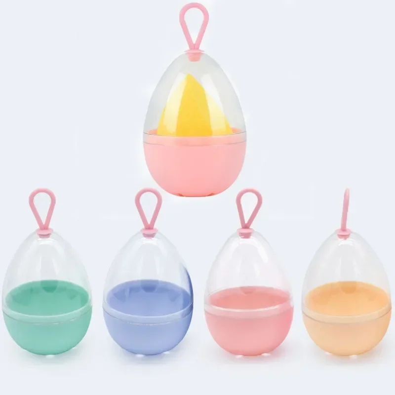 1Pcs-Empty-Transparent-Cosmetic-Egg-Shaped-Rack-Makeup-Blender-Puff ...