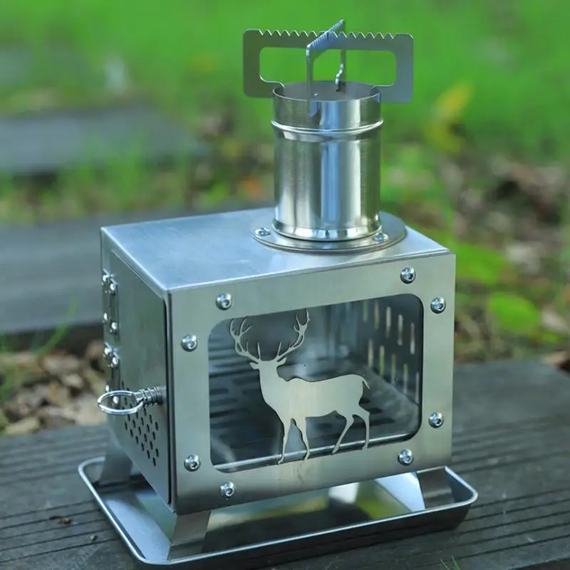 Portable-Wood-Burning-Stove-Backpacking-Stove-with-Chimney-Pipe-Tent ...