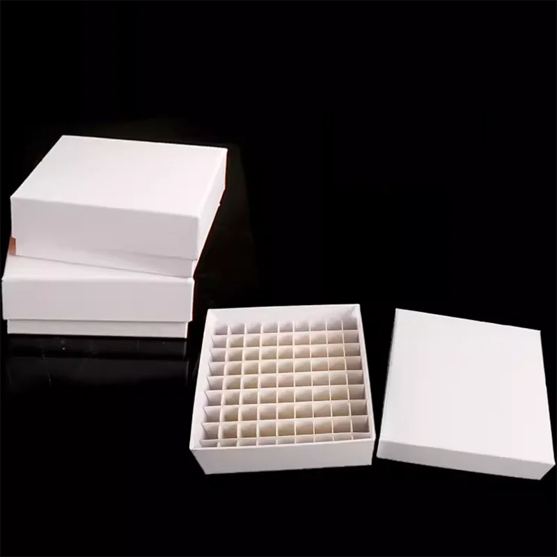 81 grids 100 grids paper freezing box waterproof freezing tube box cell ...