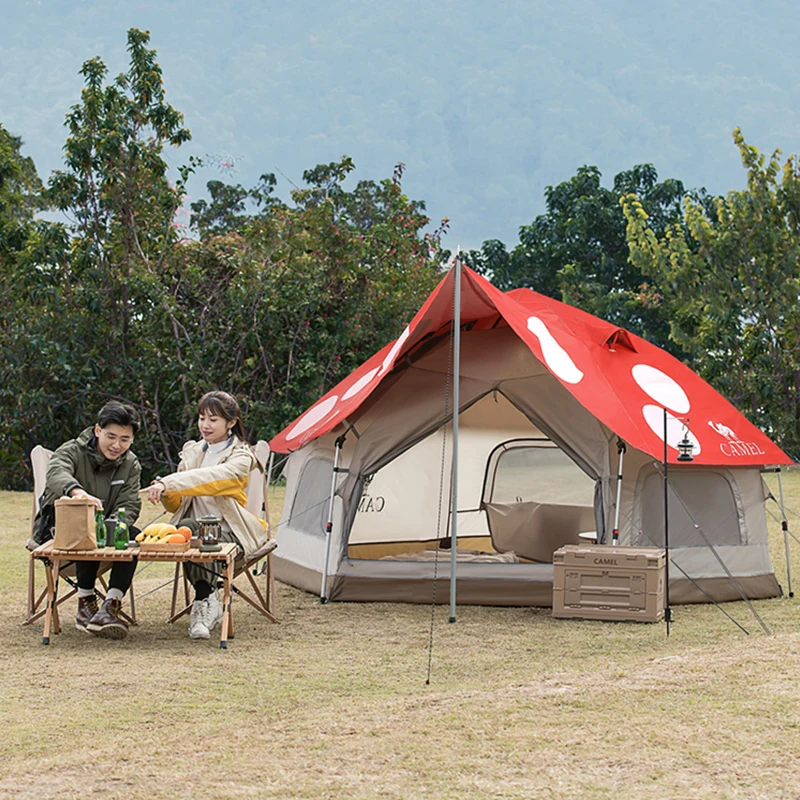 GOLDEN-CAMEL-Outdoor-5-6-Persons-Camping-Tent-Mushroom-House-Portable ...