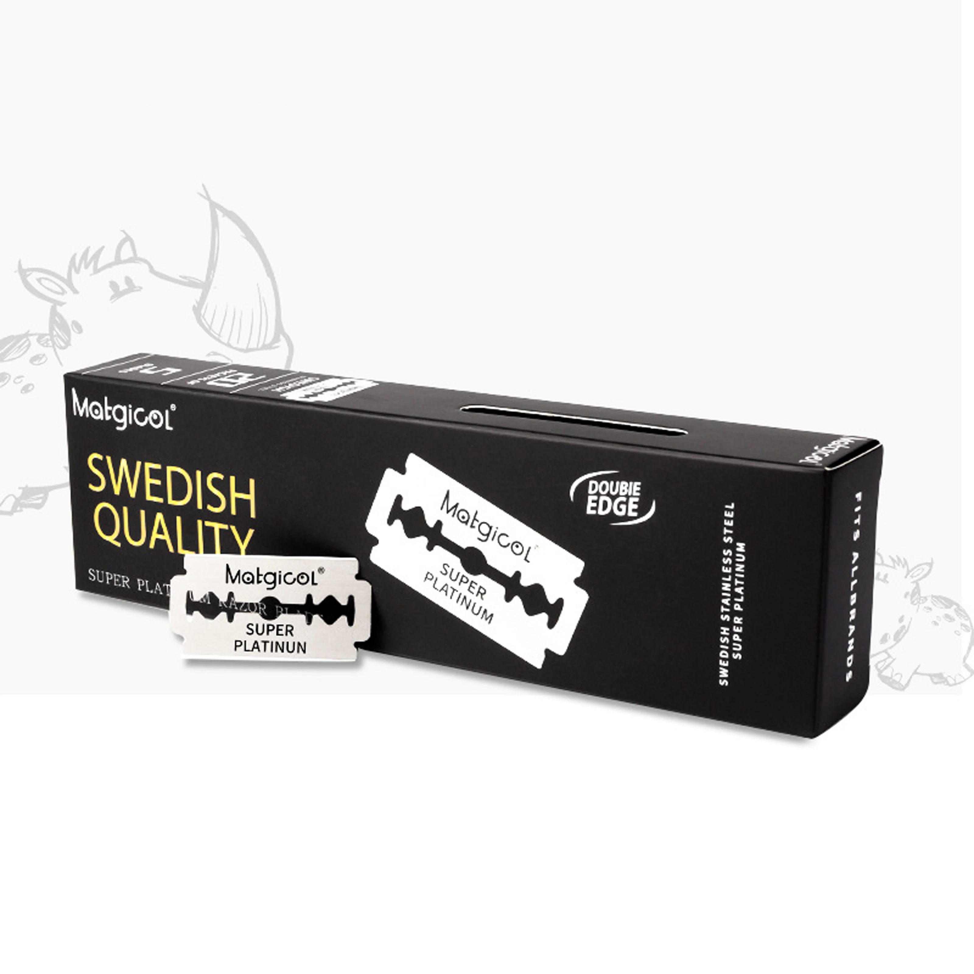 30/50/100pcs Double Edge Razor Blades Men'S Razor Blades Shaving ...